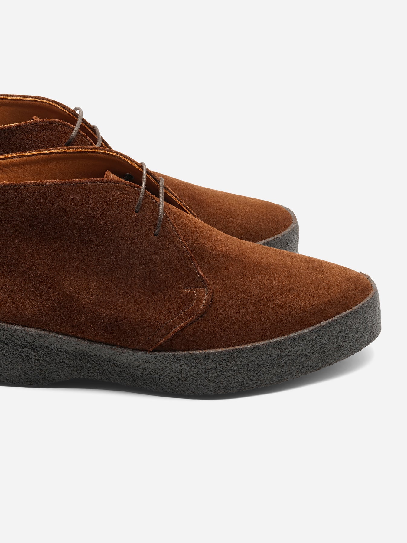 Sanders Hi Top Chukka Boot Snuff Suede | Oscar Hunt