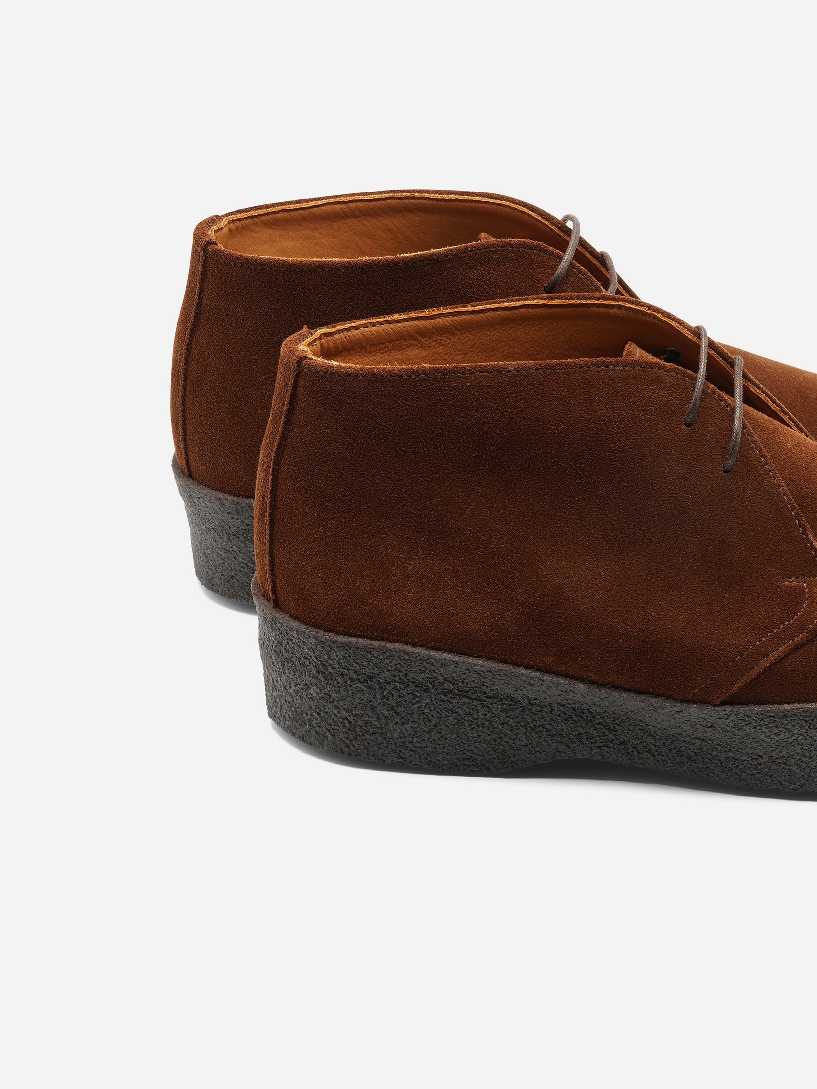 Sanders Hi Top Chukka Boot Snuff Suede | Oscar Hunt
